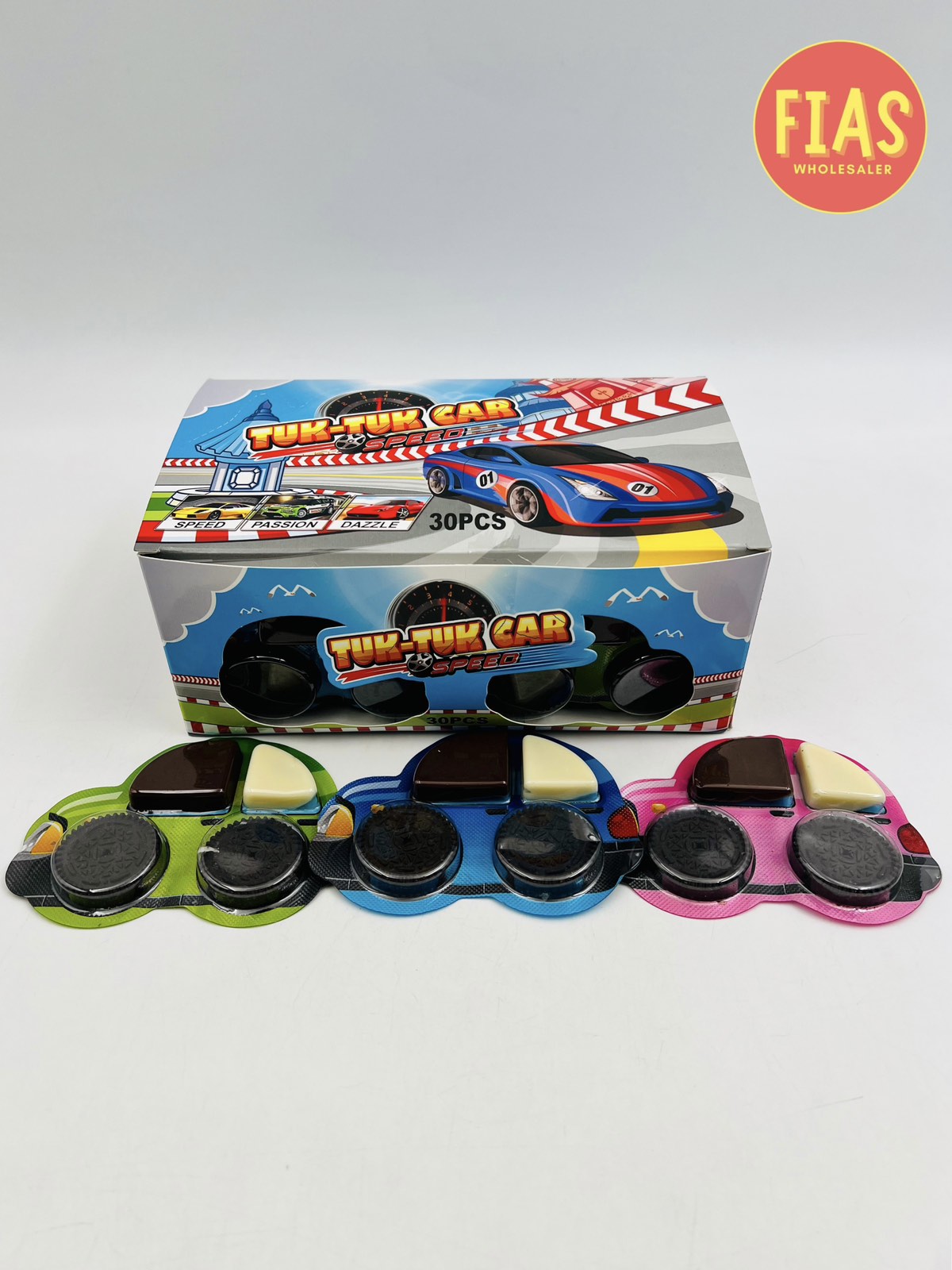 30 pcs Tuk-Tuk Car Chocolate Biscuits Wholesale Paninda | Shopee ...