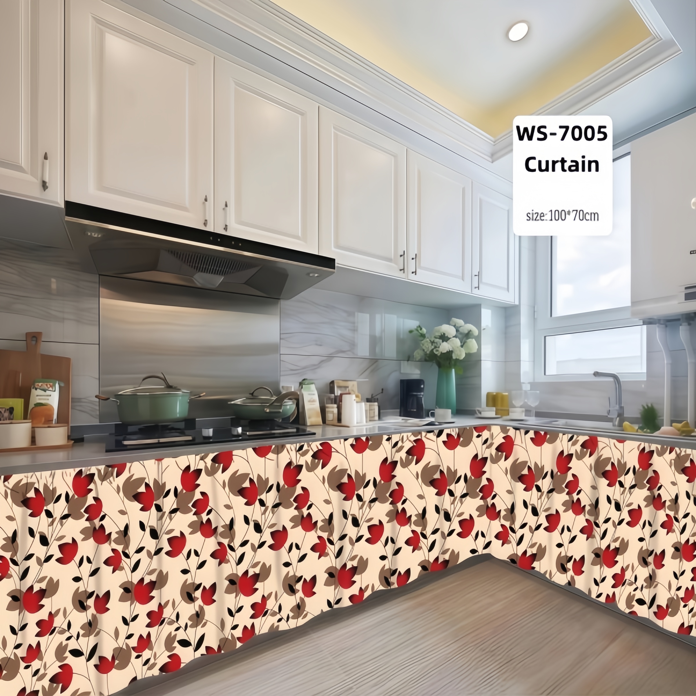 Kitchen Kurtina Size 100x70cm Curtains Kurtina Pang Lababo For Home ...