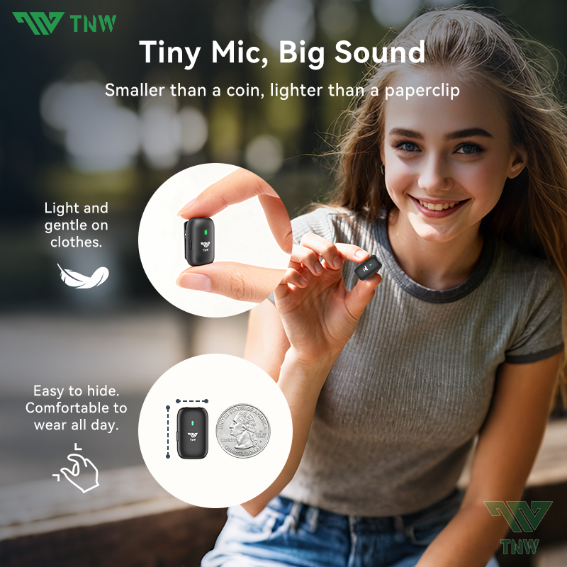 TNW X21 Dual Wireless Lavalier Microphone with Noise Cancelling ...