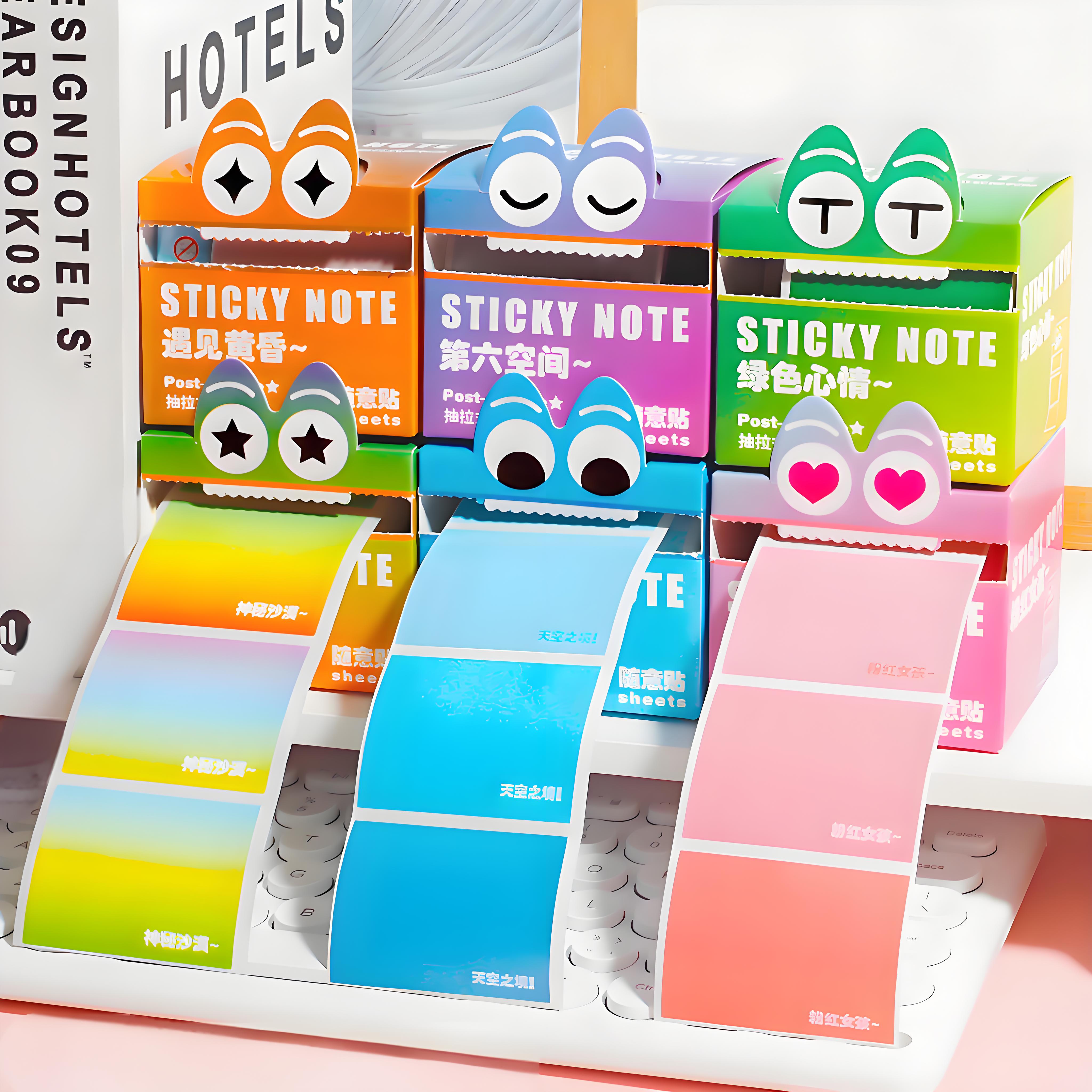 New Pull-out Sticky Note box, Markers, Stickers, Writing Stickers ...