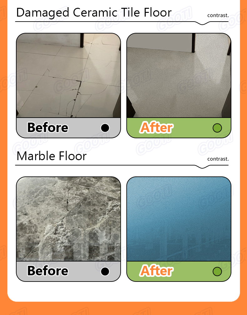 GOOTI Epoxy Colored Sand Floor Paint Self Leveling Cement Floor ...