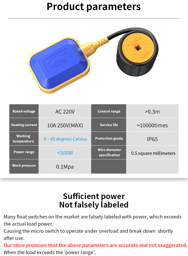 Cable Type Float Switch Liquid Fluid Water Level Controller Sensor 2m 3m 5m 10m 15m | Shopee ...