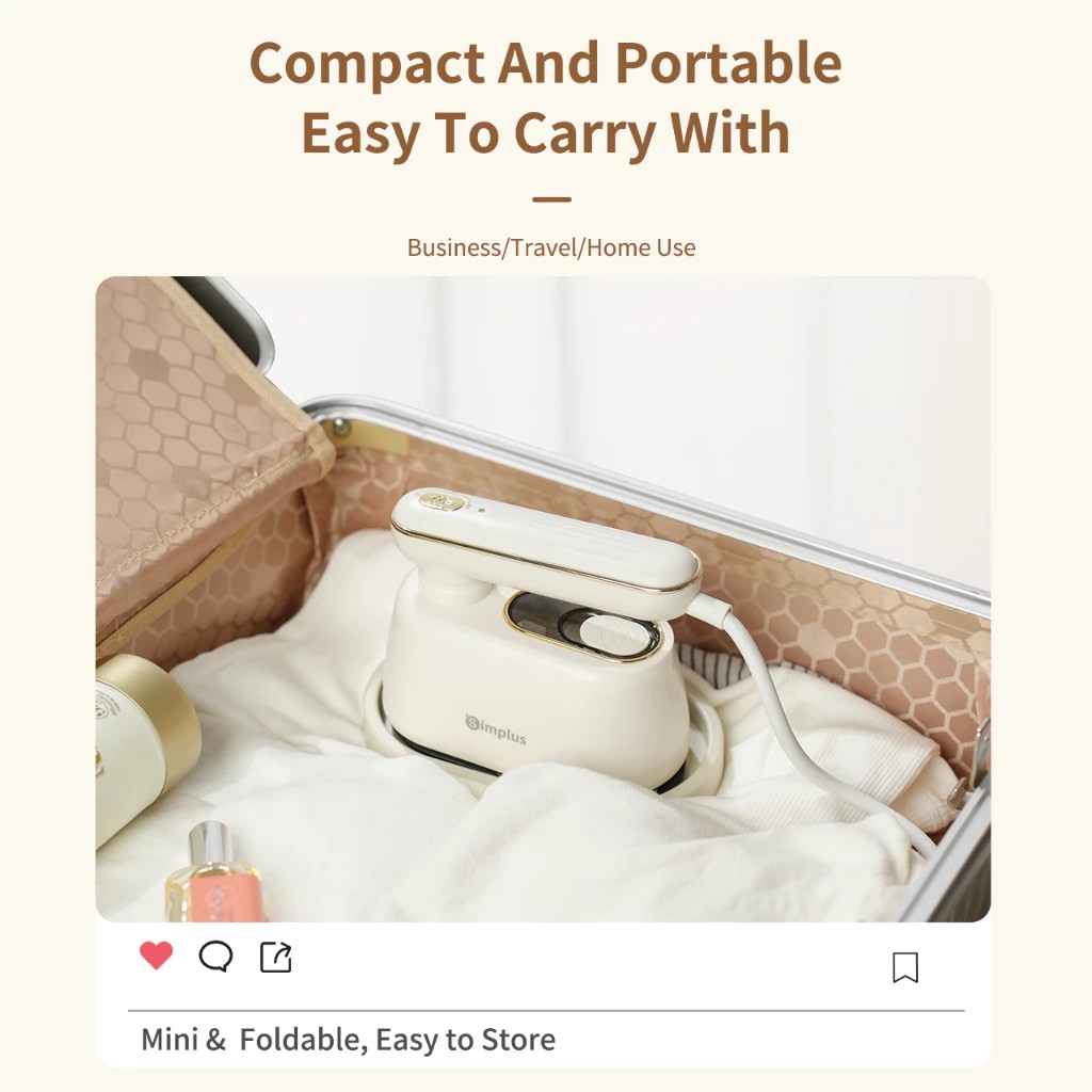 Simplus Steamer Iron Foldable Steam Iron Portable GTJH022 | Shopee ...