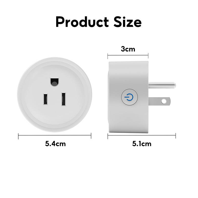 MeeGoo WiFi Smart Socket 10A US Mini Plug Socket Outlet Support Smart ...
