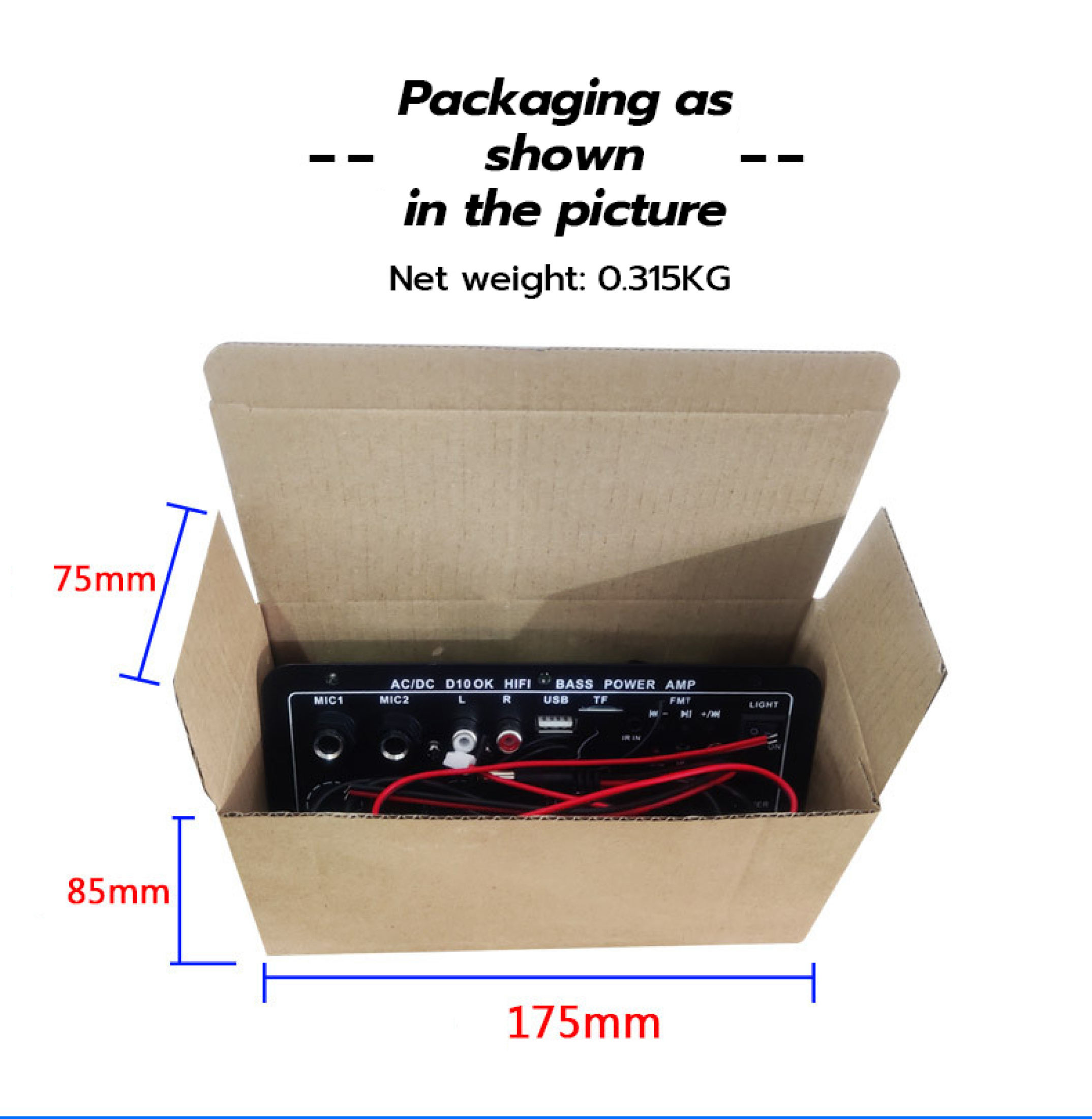 D10-Ⅱ 8-12 Inch Digital Bluetooth Stereo Amplifier Board Subwoofer Dual ...