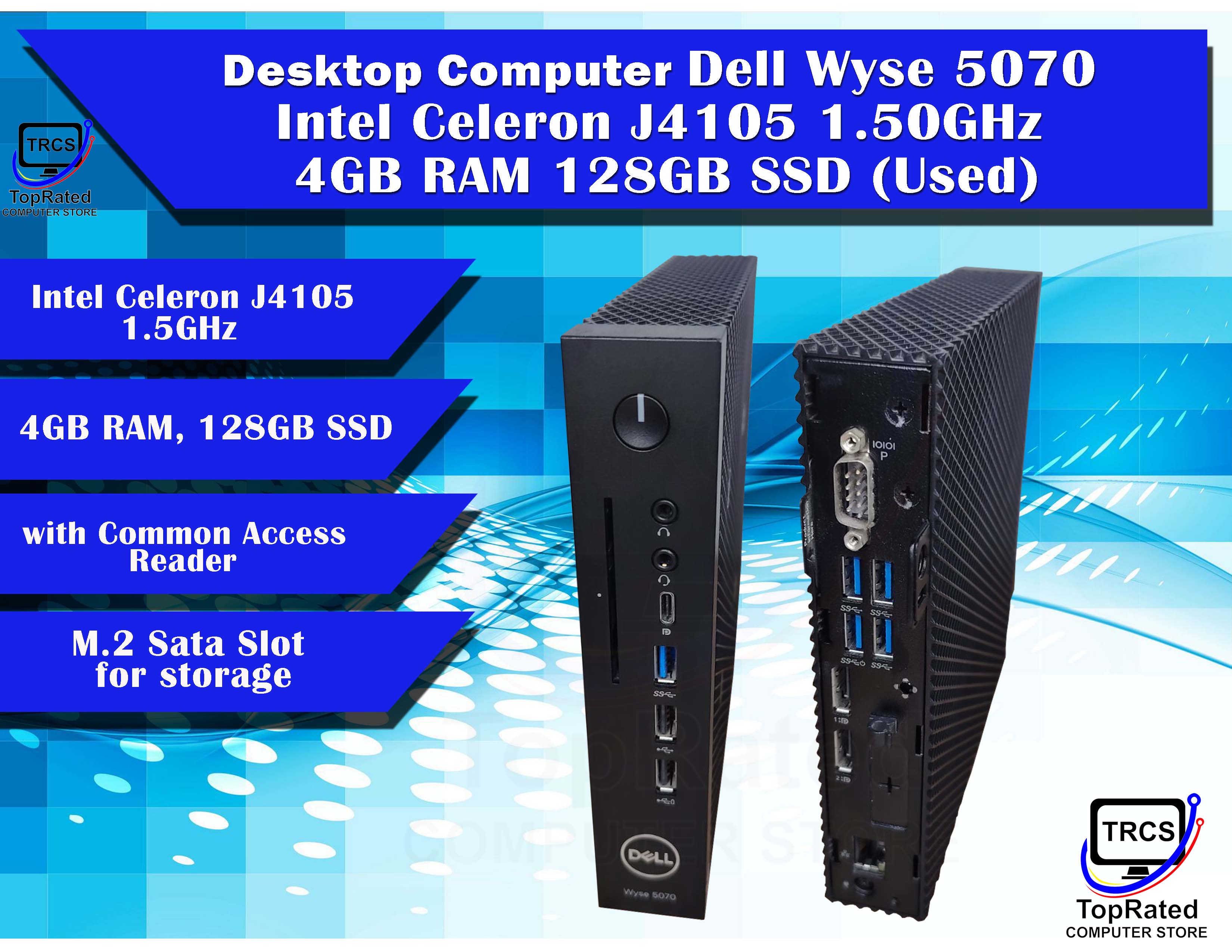 Desktop Computer Dell Wyse 5070 Intel Celeron J4105 1.50GHz 4GB RAM ...