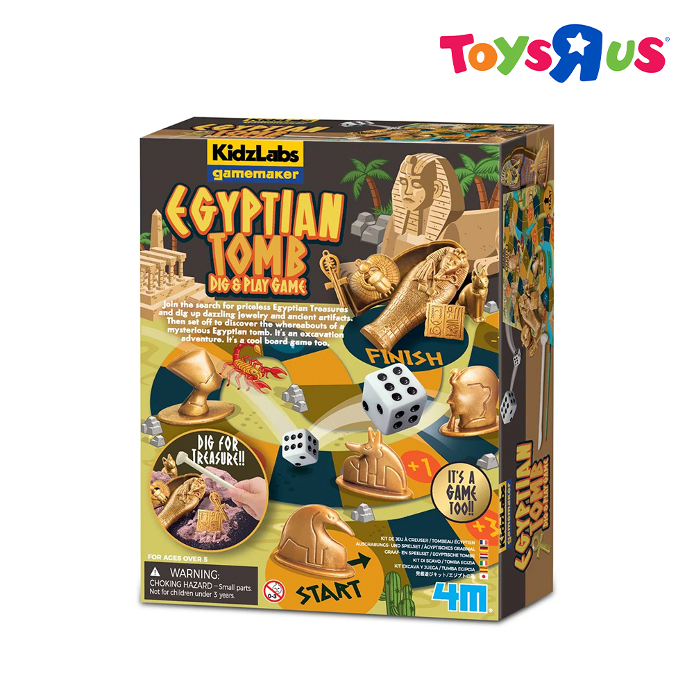 4M - KidzLabs - Gamemaker - Dig & Play Egyptian Tomb | Shopee Philippines