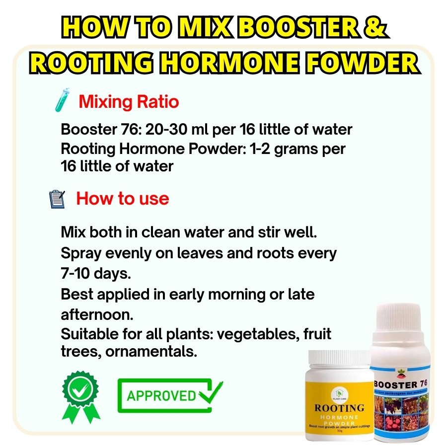 Booster 76 Liquid + Rooting Hormone Powder | Ultimate Combo for Rooting ...