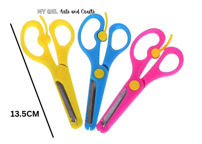 Blunt Tip Safety Scissors for School with Comfort Grip & Steel Blades ...