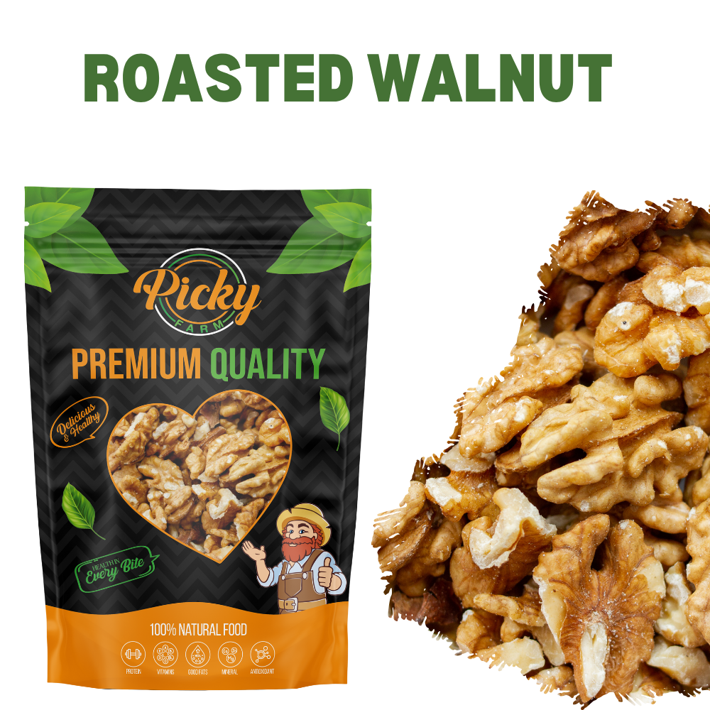 Premium Roasted Walnuts | Fresh, Crunchy & Lightly Toasted | 250g / 1kg ...