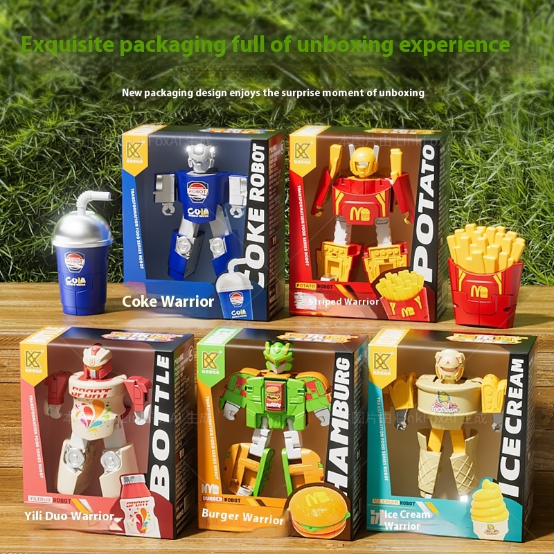 【Best Christmas gift】5-in-1 set Transformers robot toys for kids DIY ...