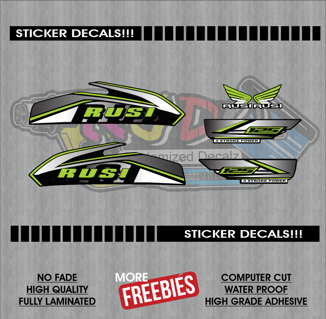 Rusi 125 / 150 Sticker Decals - With Freebies | Shopee Philippines