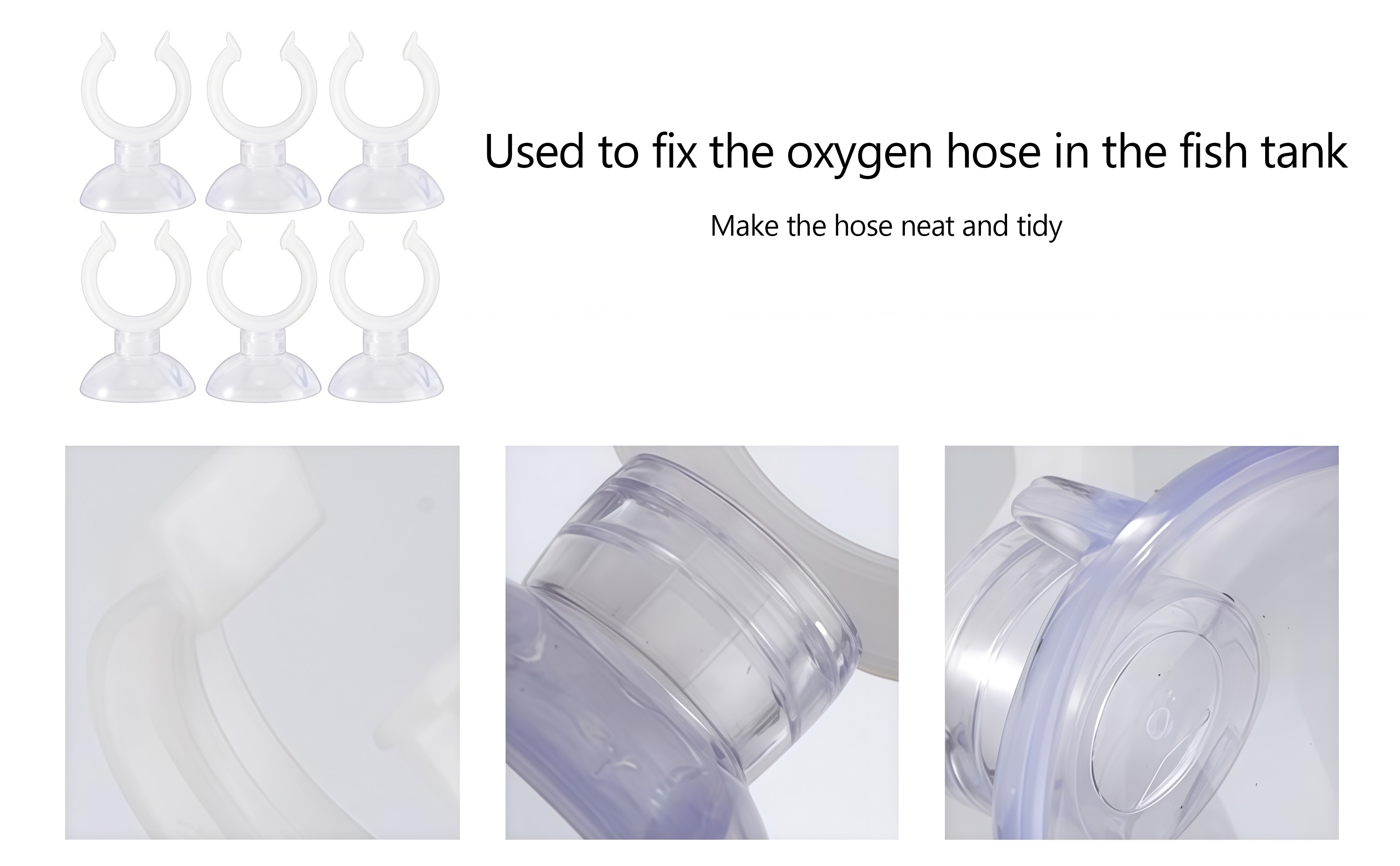 Aquarium Tube Suction Cups | Holder for Airline Pipe Oxygen Pump ...