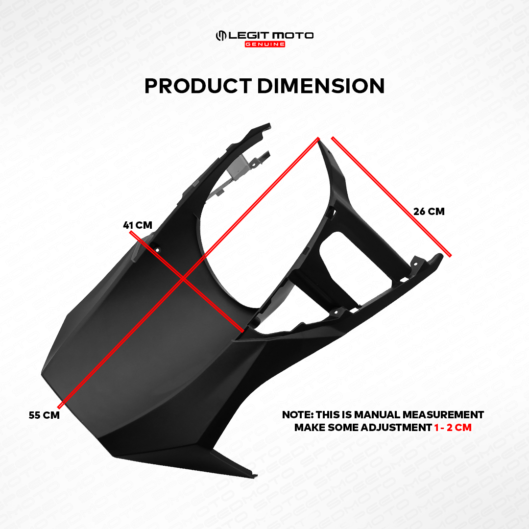 LEGITMOTO LOWER COVER ARARO FOR CLICK V2 MATTE BLACK L-12010 FRONT ...