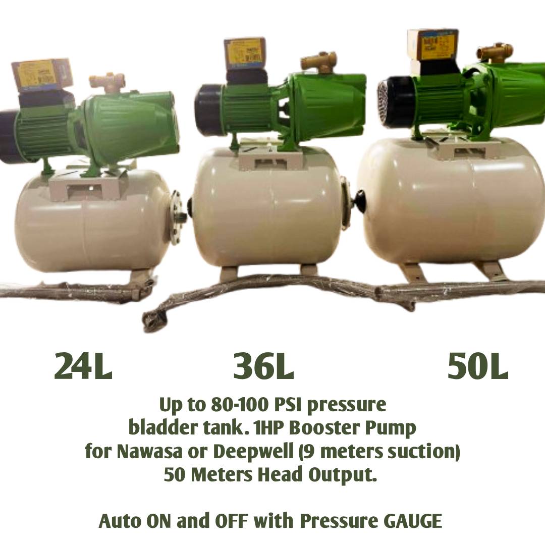 ITALY All in One Booster Pump with Bladder Tank Complete Accessories ...