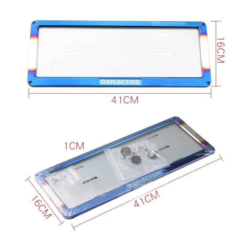 PH2PCS License Plate Frame LTO Metal Chrome License Plate Frames car ...