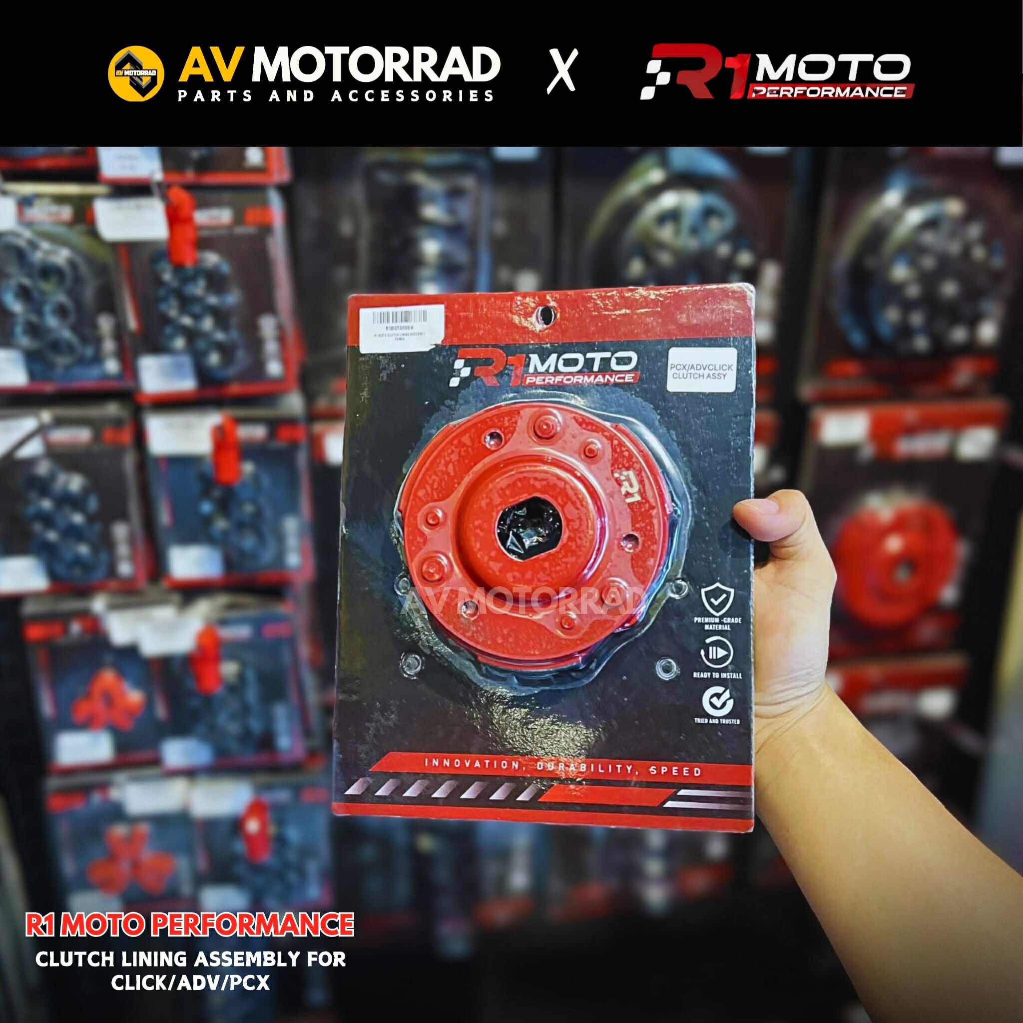 R1 MOTO CLUTCH LINING ASSEMBLY NMAX/AEROX/M3/PCX/ADV/CLICK | Shopee ...