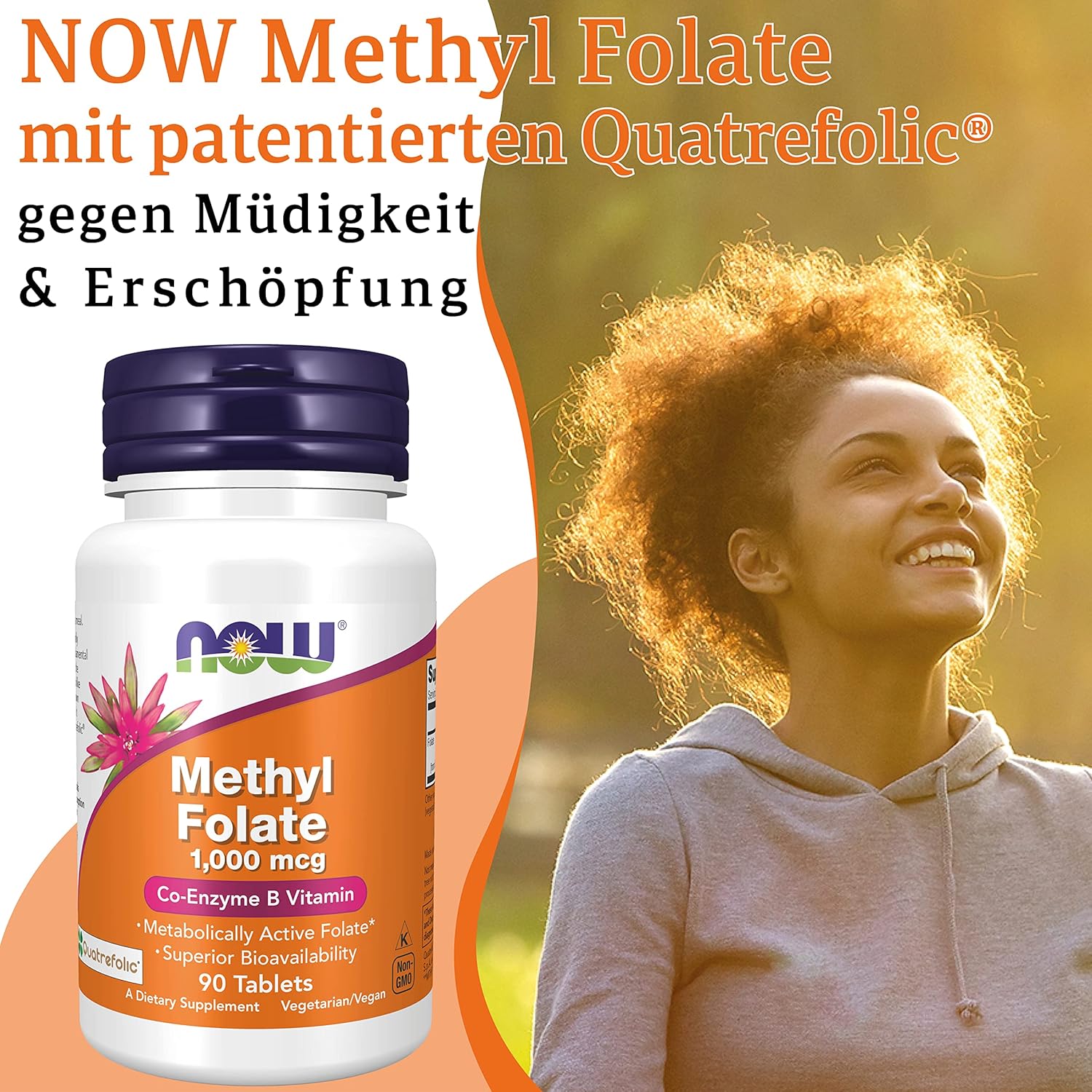 Now Foods Ph | NOW Foods, Methyl Folate, 1,000 mcg, 90 Tablets ...