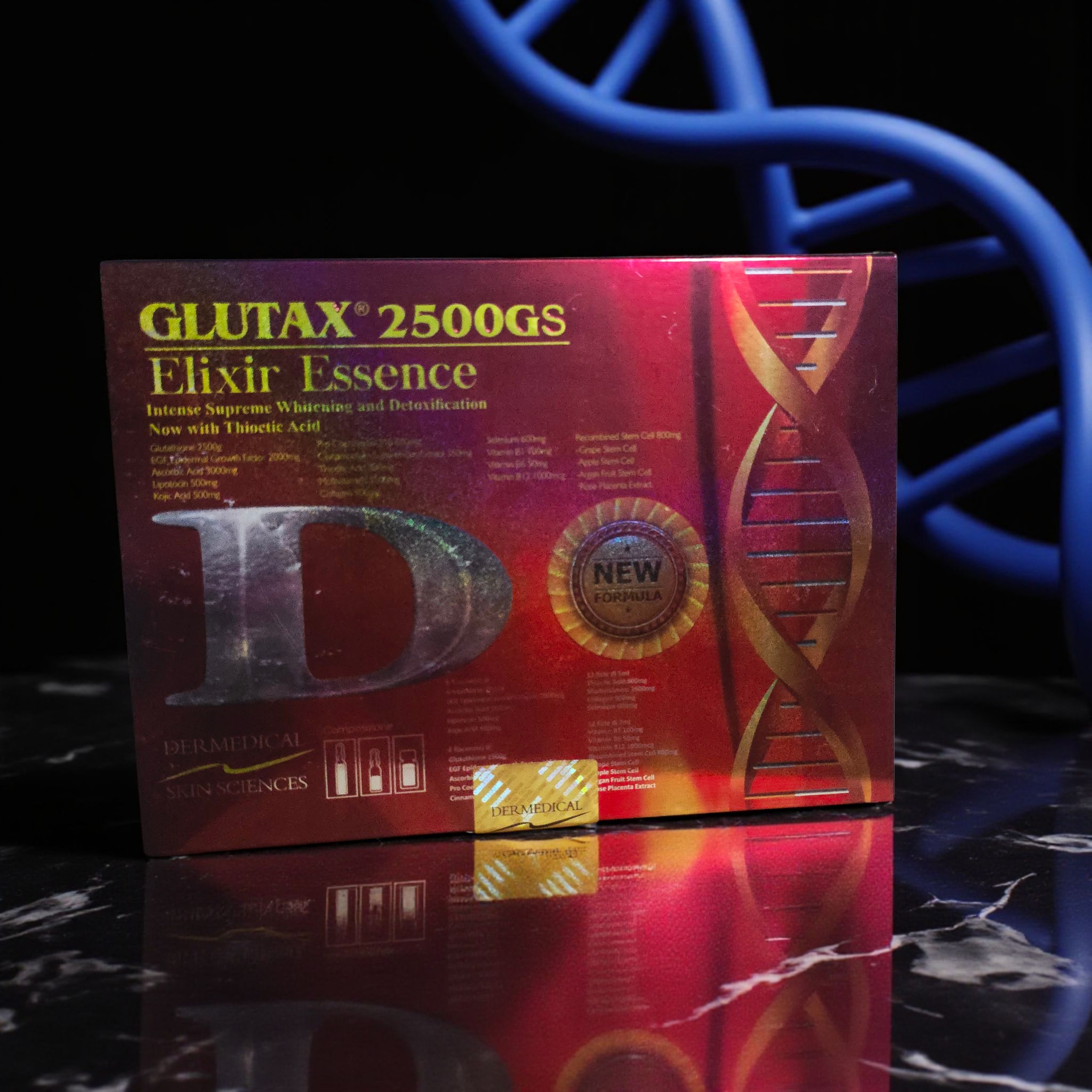 GLUTAX ELIXIR 12pcs/ box gold red box non soap [bath soap] dermanation ...