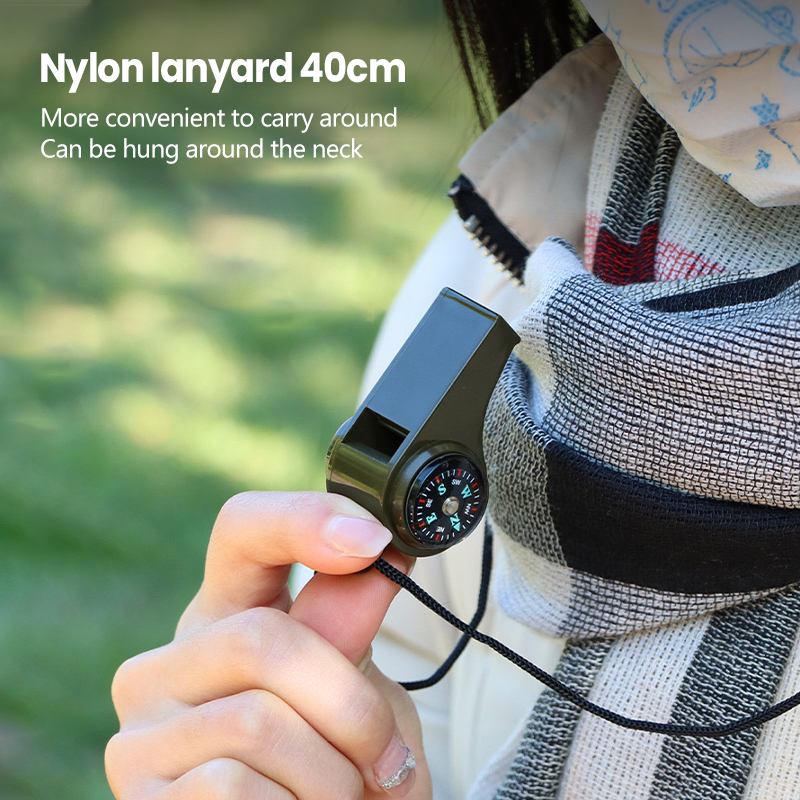 Three in One Multi Functional Survival Whistle with Compass Thermometer ...