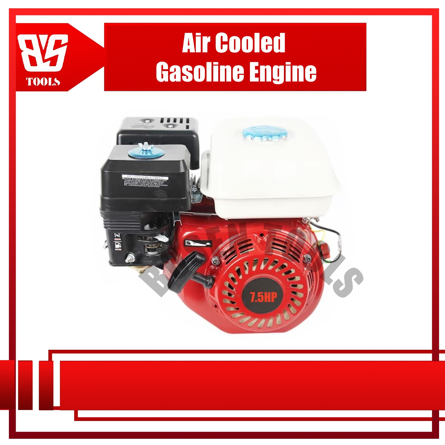 BOSENTOOLS Gas Engine High Speed 7.5HP 4Stroke Air Cooled Gasoline ...