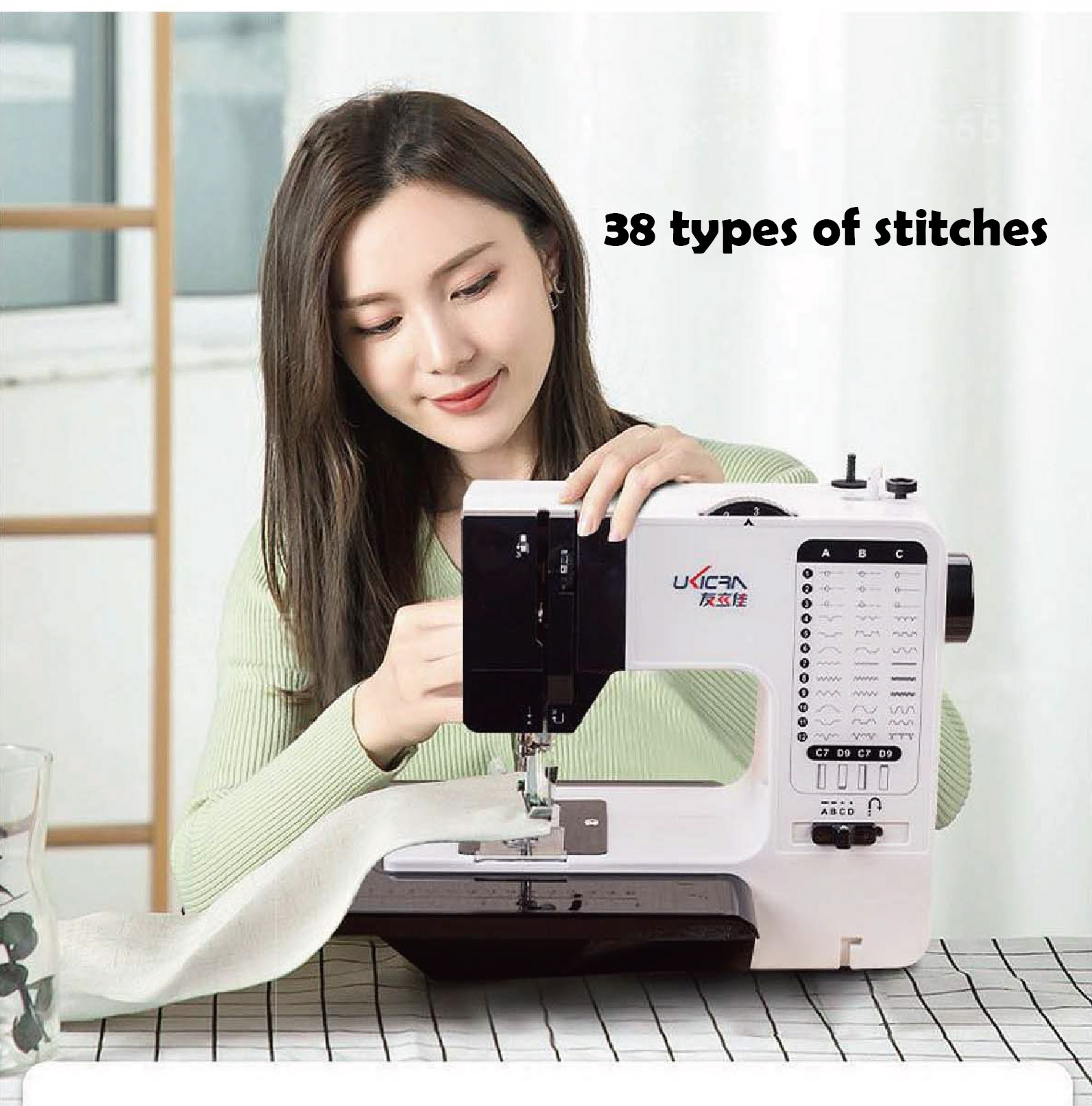 UKICRA 738-38 Multi-function Electric Stitches Medium-sized Knitting ...