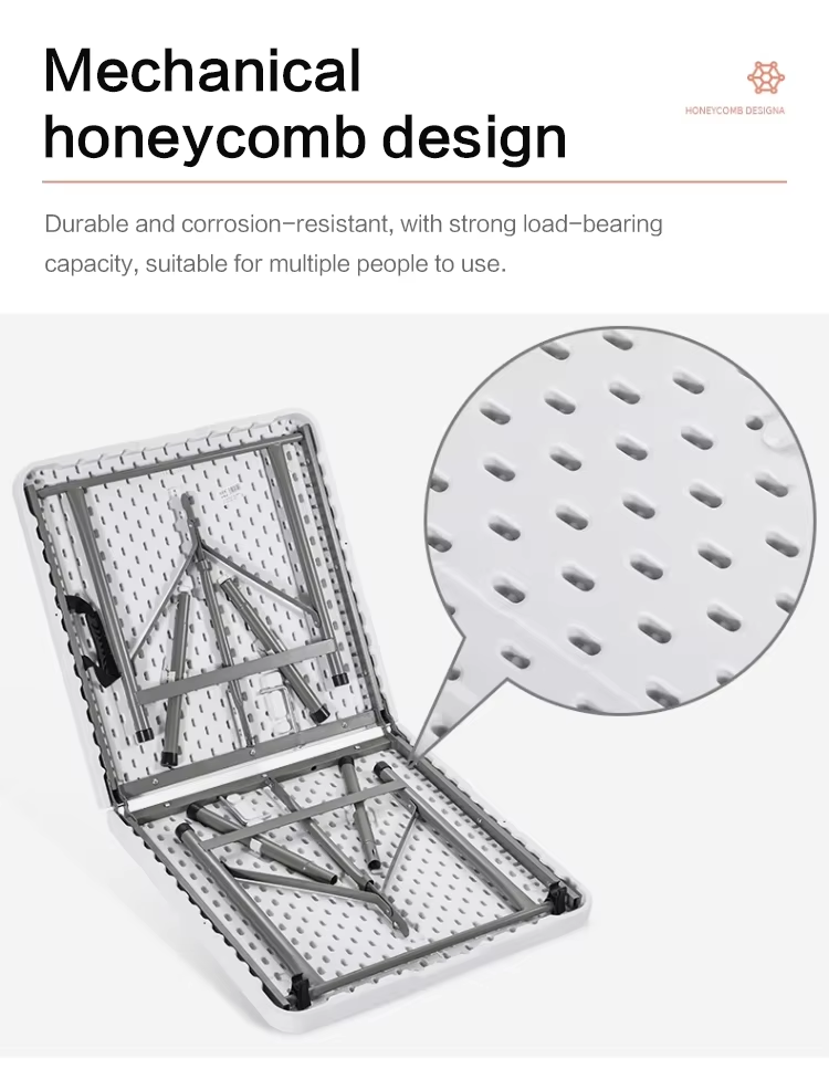 4/6FT Handheld Folding Table Heavy Duty Camping Table Outdoor Camping ...