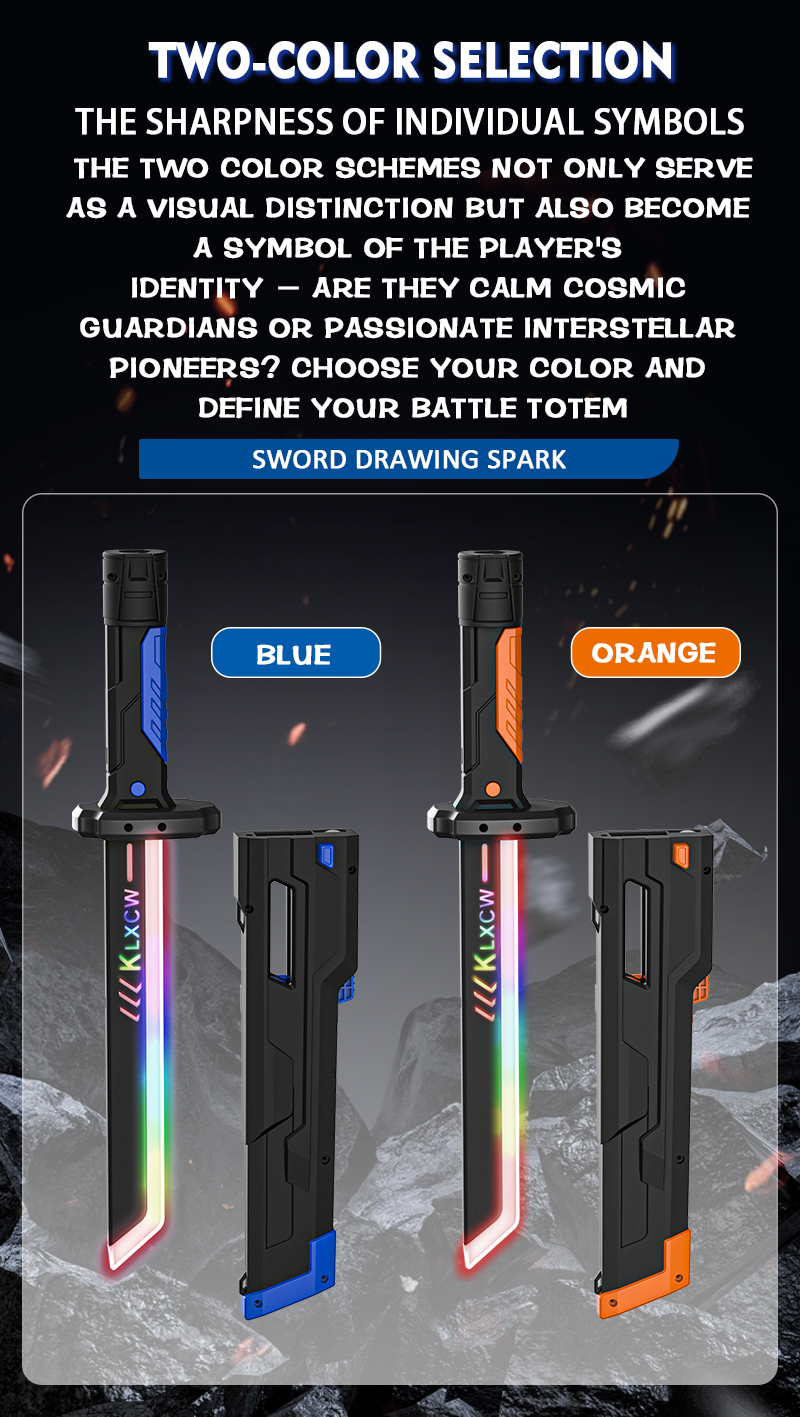Sword With Spark Colorful Streamer LED Lightsaber for Kids' Role ...