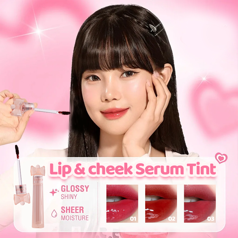 Pink bow-shaped lip gloss! Smooth and creamy texture, even for those ...