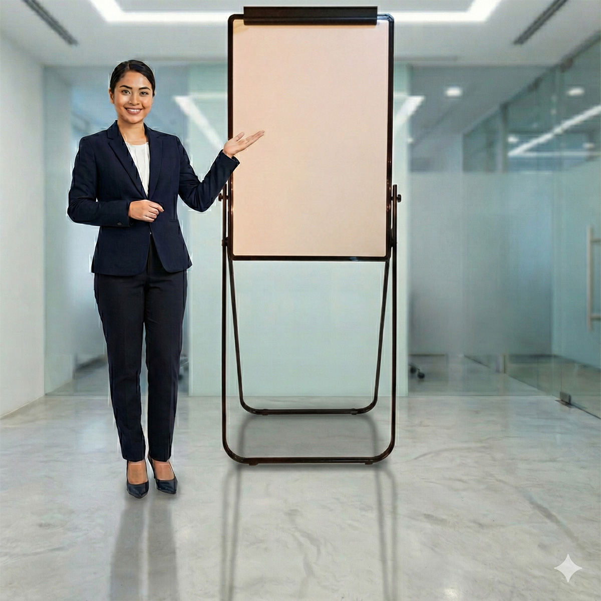 Timco Heavy Duty Flip Chart Stand & Magnetic Whiteboard (Adjustable ...