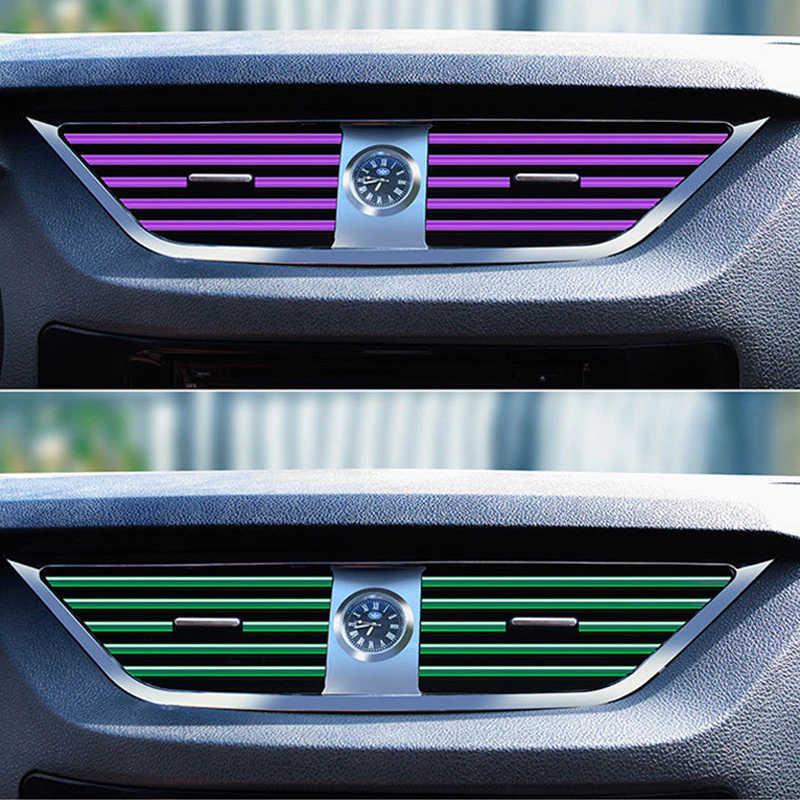 40PCS Universal Car Air Conditioner Outlet Decor UShape Car Door Edg ...