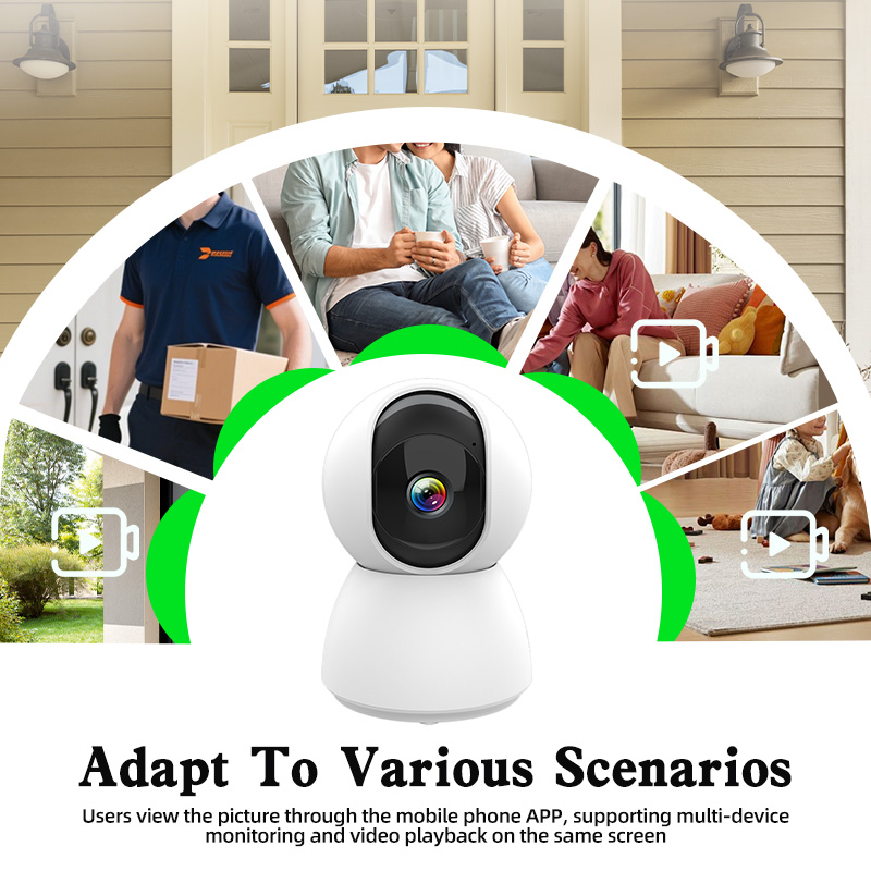 Indoor Security CCTV Camera With Mic & Speaker 360° Wide Angle ...