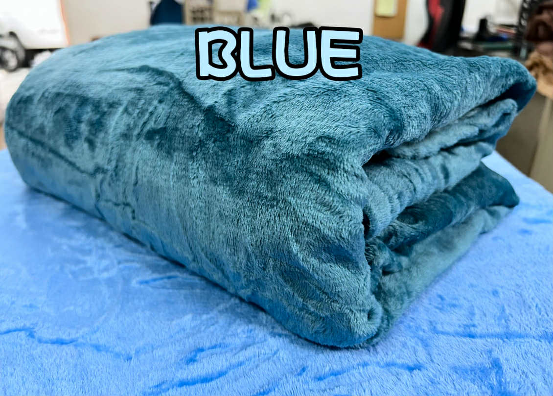 Wool/velvet double layer solid color blanket Ultra soft and silky size ...