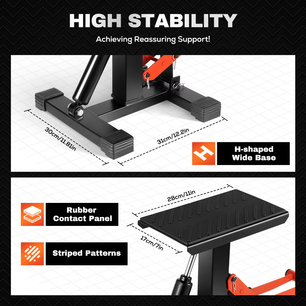 Off-road motorcycle lift stand, repair/maintenance/hydraulic parking ...