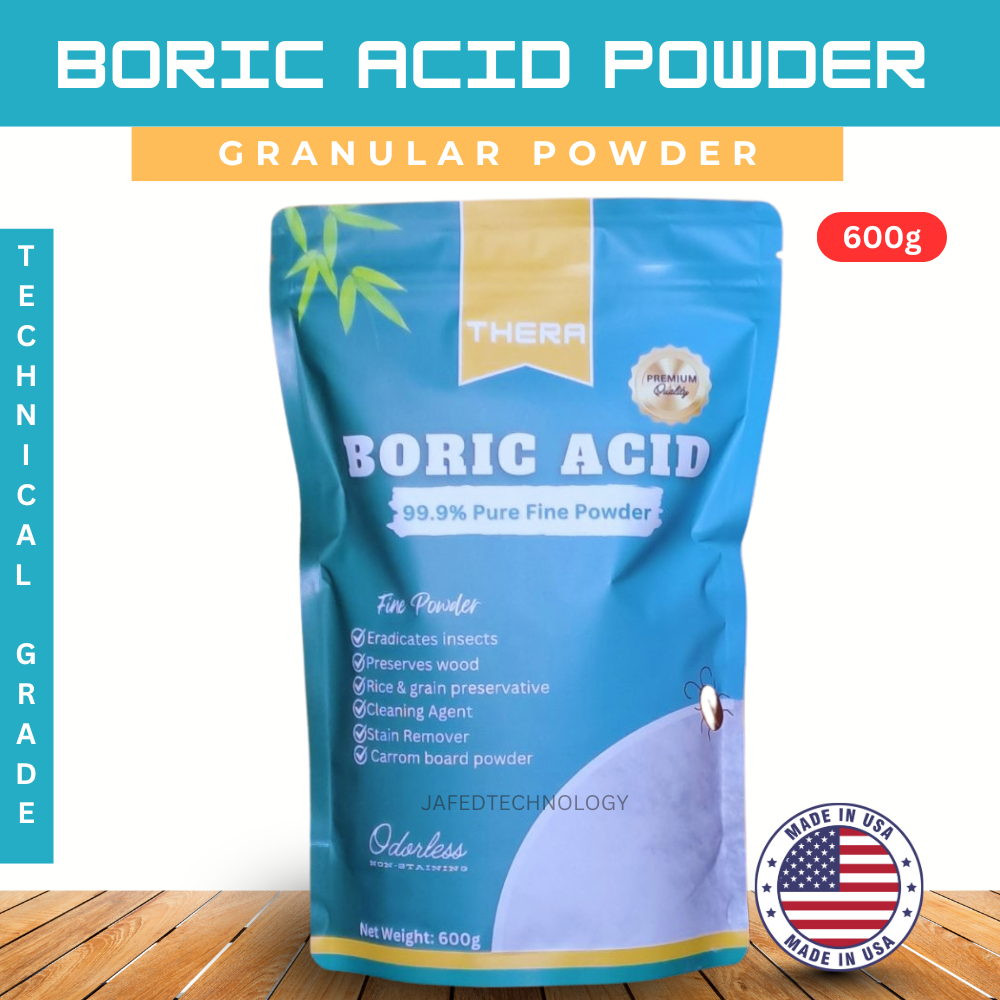 THERA 600g Boric Acid Powder for Pest Control Cockroach Ants fleas Bait ...