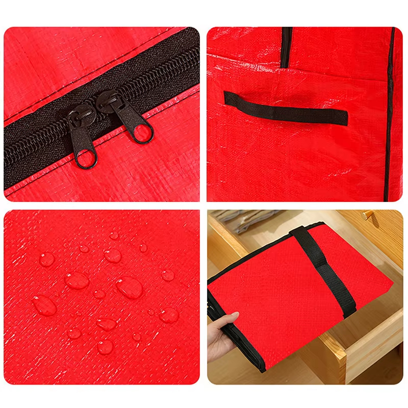 Large Christmas Tree Storage Bag Red Xmas Tree Storage Bag Container ...