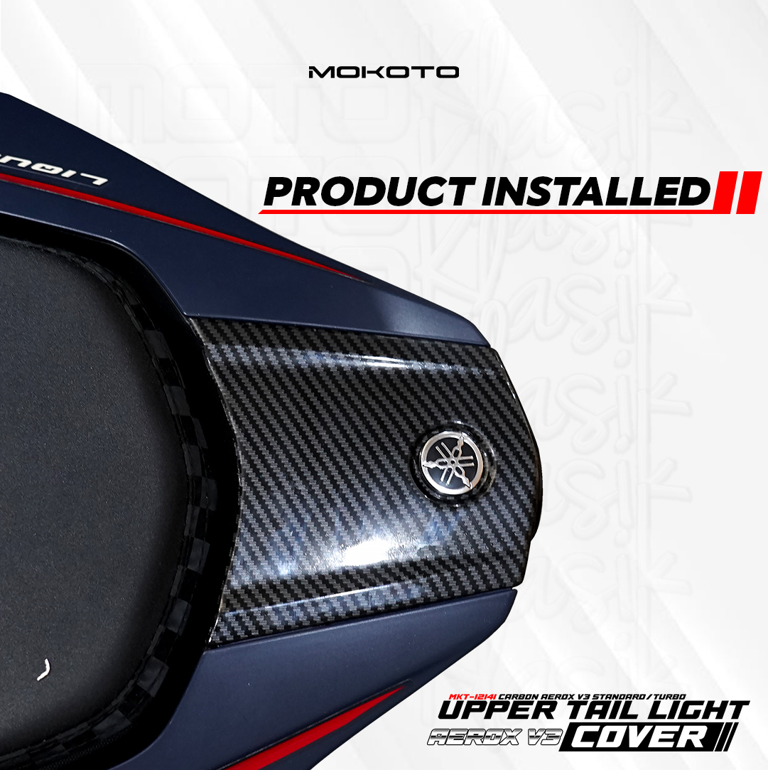 MOKOTO AEROX V3 STANDARD/TURBO UPPER TAIL LIGHT COVER CARBON MKT-12141 ...
