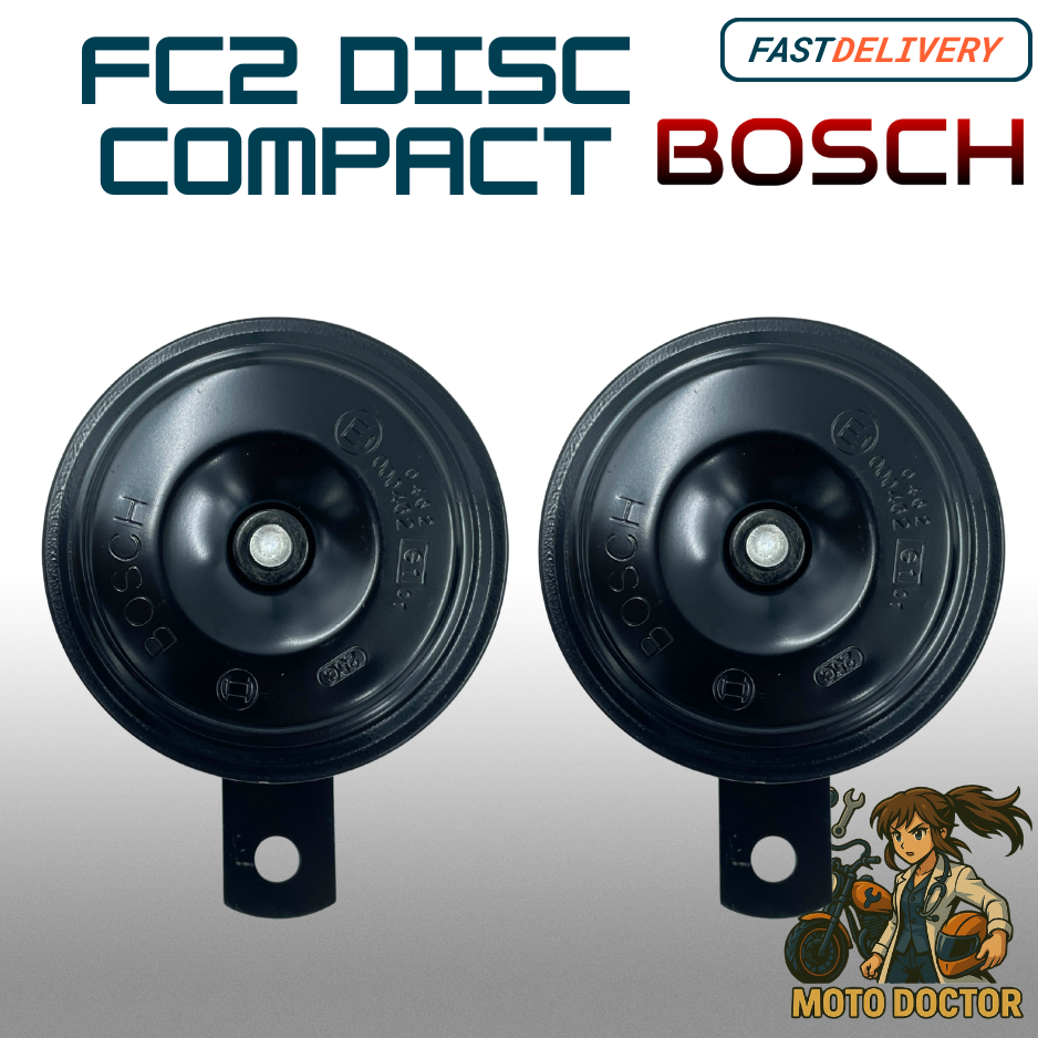 BOSCH FC2 Disc Compact Horn – Mini Loud Horn for Motorcycle / Bicycle ...