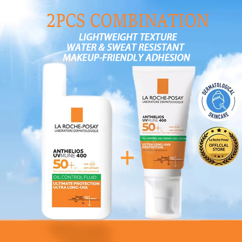 COD La Roche Posay Anthelios UVMune 400 0il Control Fluid 50ml- Kulit ...