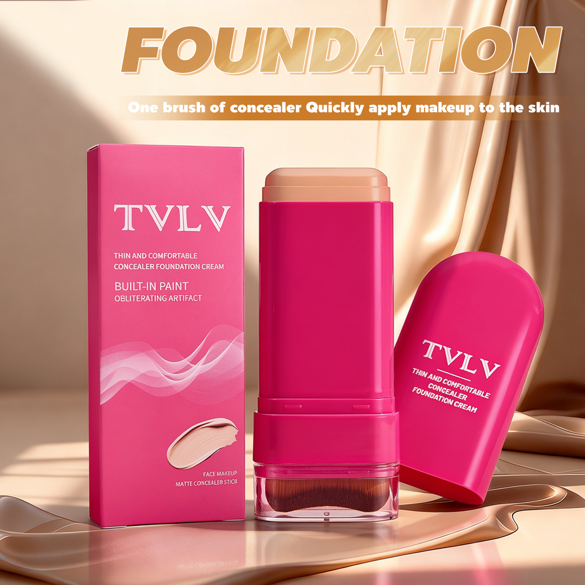 TVLV Double-ended concealer foundation stick: waterproof, 24-hour ...