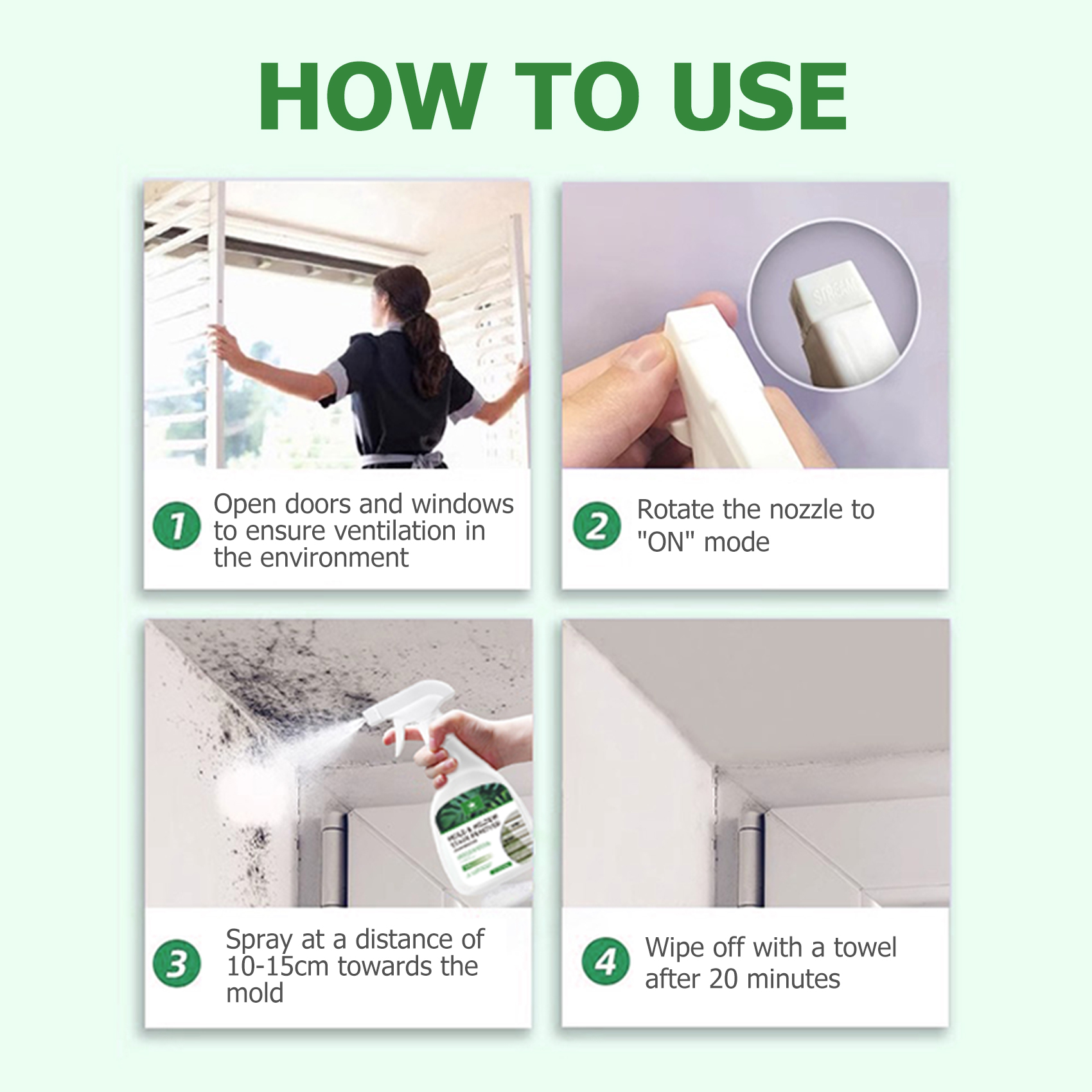Anti Mold Spray Mold And Mildew Remover Mold Killer Cleaner For Deep ...