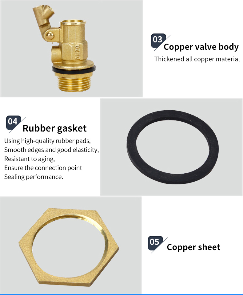 1/2" 3/4" PVC Float Valve Ball Type Brass Fittings STAINLESS float ...