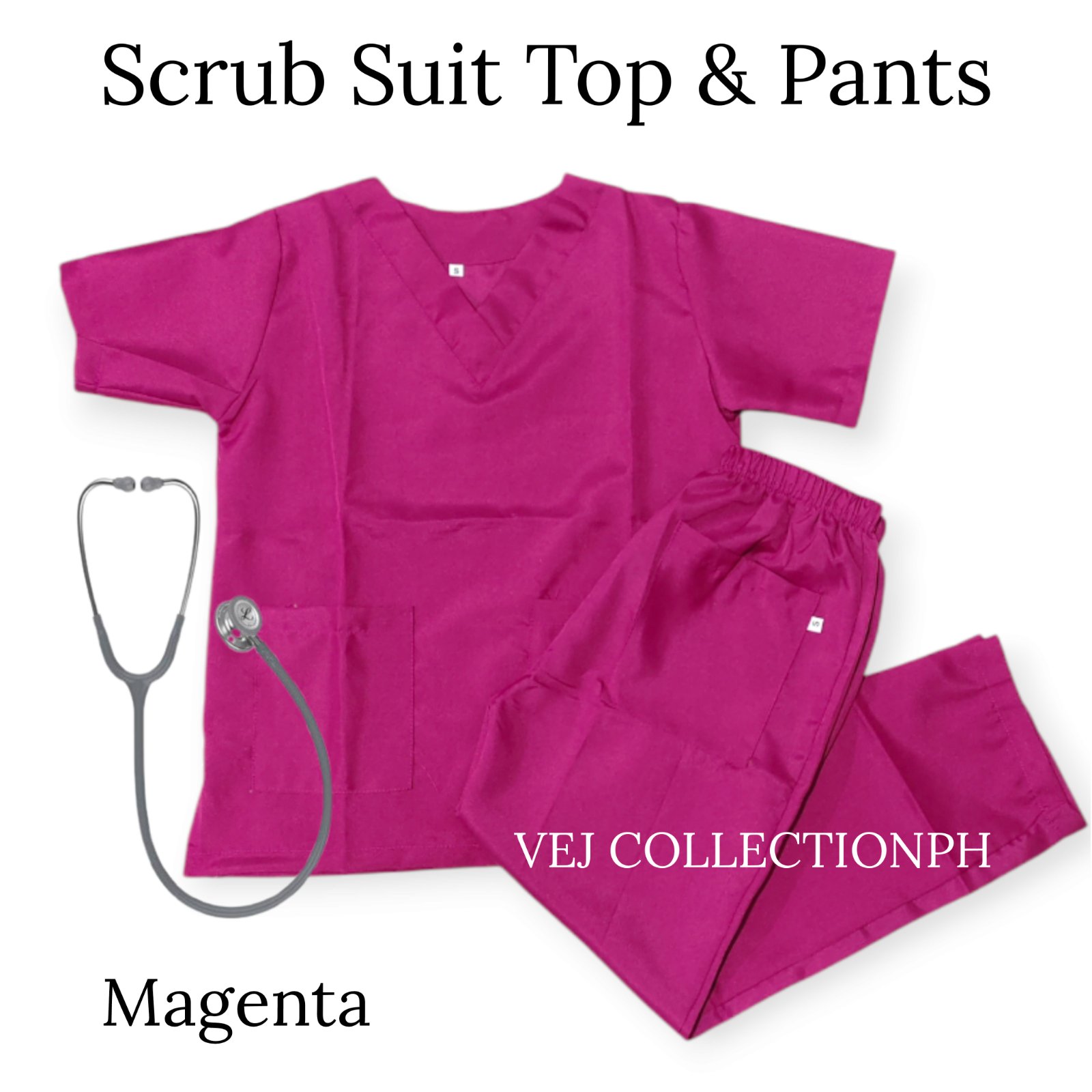 VEJCO1225 Scrub Suit Set Girly Colors for Women Workwear Uniform Clinic ...