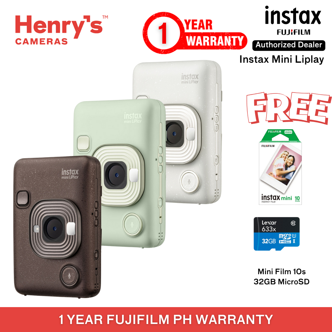 FUJIFILM INSTAX MINI LIPLAY HYBRID CAMERA PRINTER AND INSTANT CAMERA ...