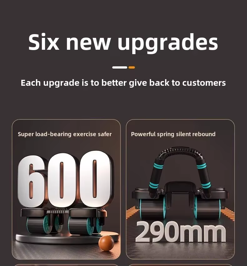 Four Wheel Abdominal Wheel Beginners Abdominal Exercise Fitness ...