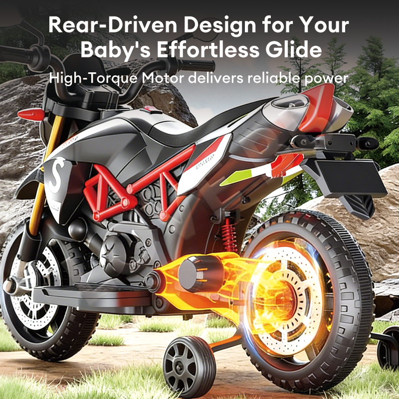 【B1G1】Electric Motor for kids Boy 1-12 years old with Training Wheels ...
