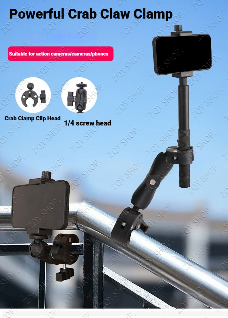 Insta360 X2 X3 Motorcycle Bicycle Selfie Stick Handlebar Mount, Action ...