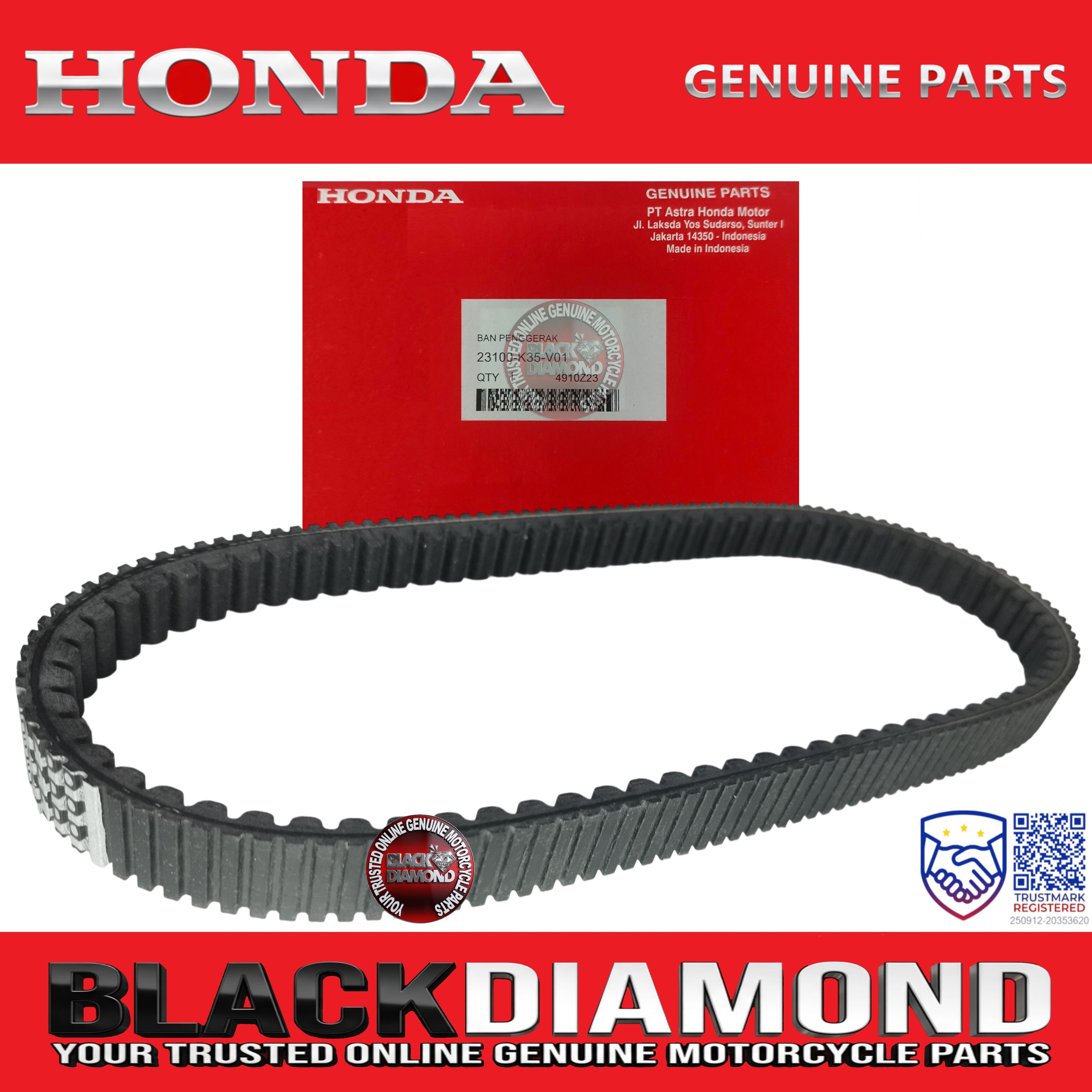 JOEY - ORIGINAL HONDA CLICK 125i (V1, V2 & V3) | BELT DRIVE (BANDO ...