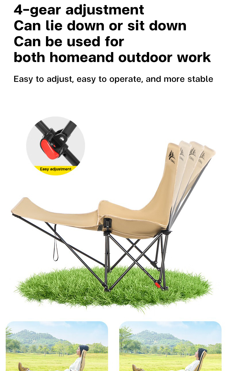 BUY1 TAKE1 Camping Chair large Moon Chair Folding Portable Recliner ...