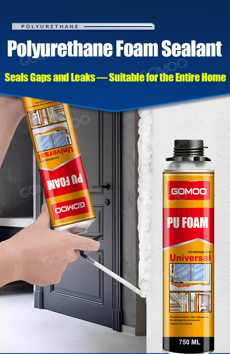 PU Foam Spray Sealant 900g Expanding Polyurethane for Door Window Crack ...